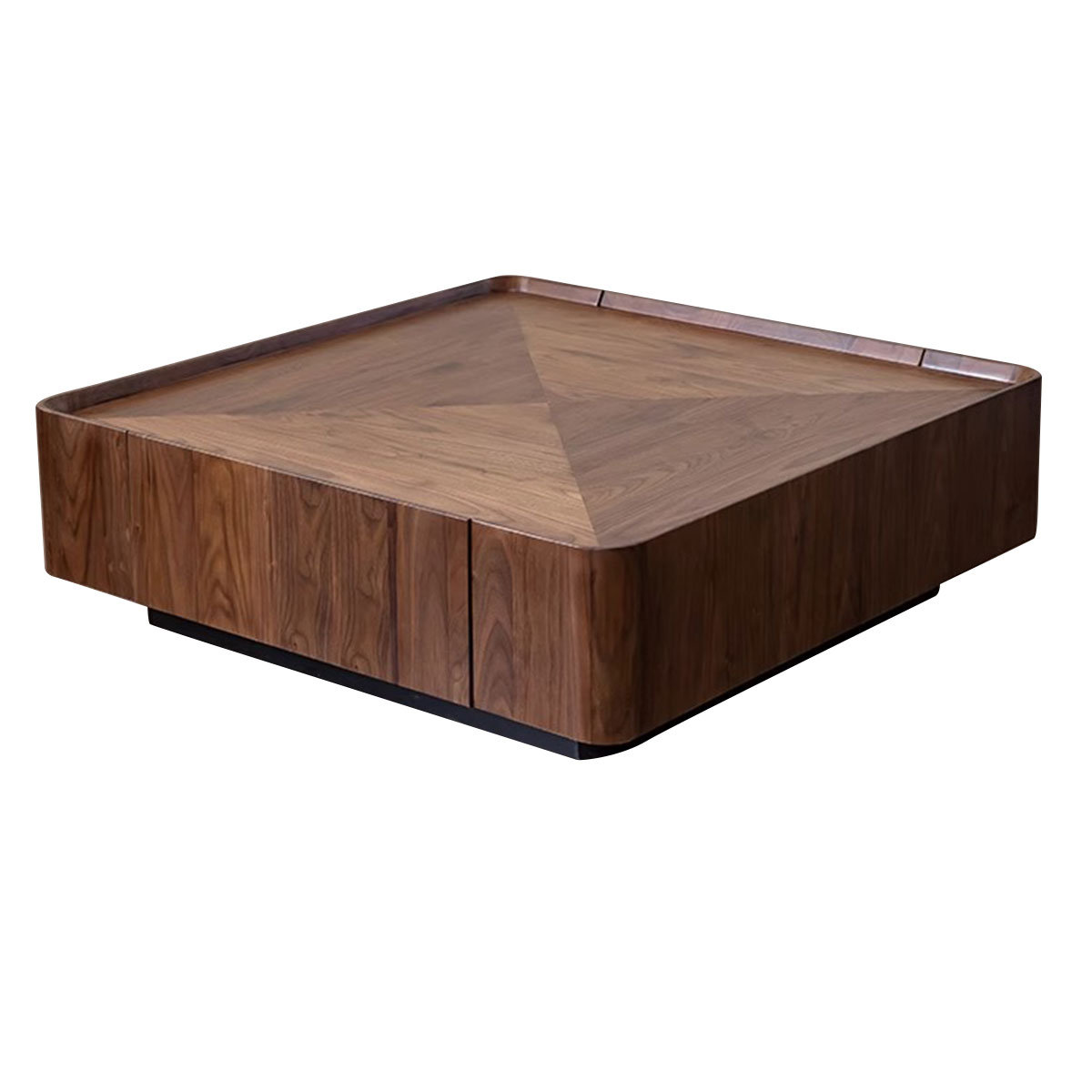 Jenni Dwelstone Nut-brown Solid Wood Rectangular Coffee Table - Wayfair ...
