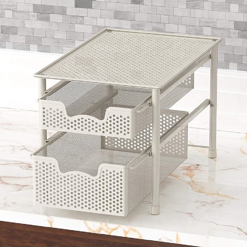 CARBRO 2 Tier Sliding Basket Organizer Drawer | Wayfair