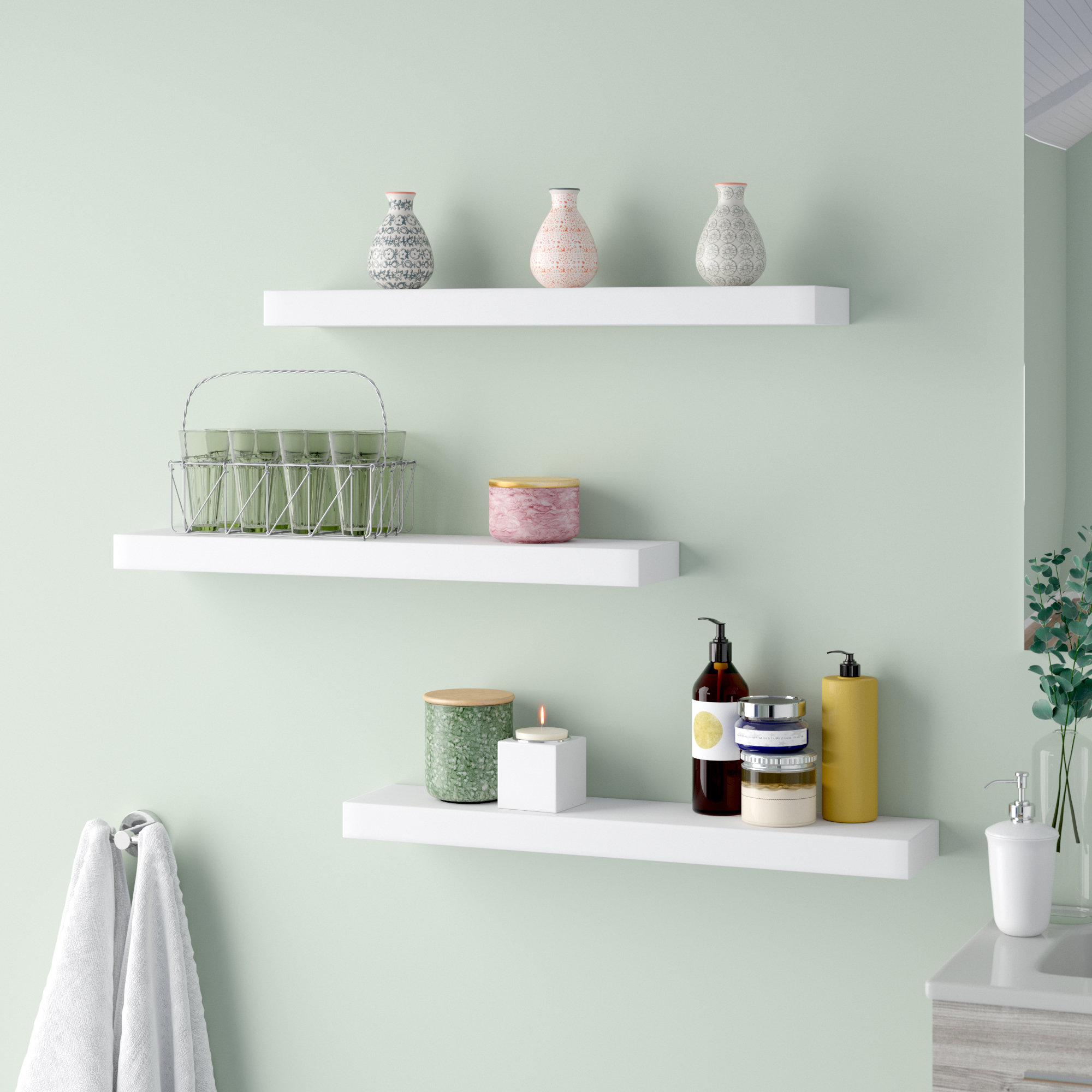 Ivy Bronx Floating Shelf & Reviews | Wayfair