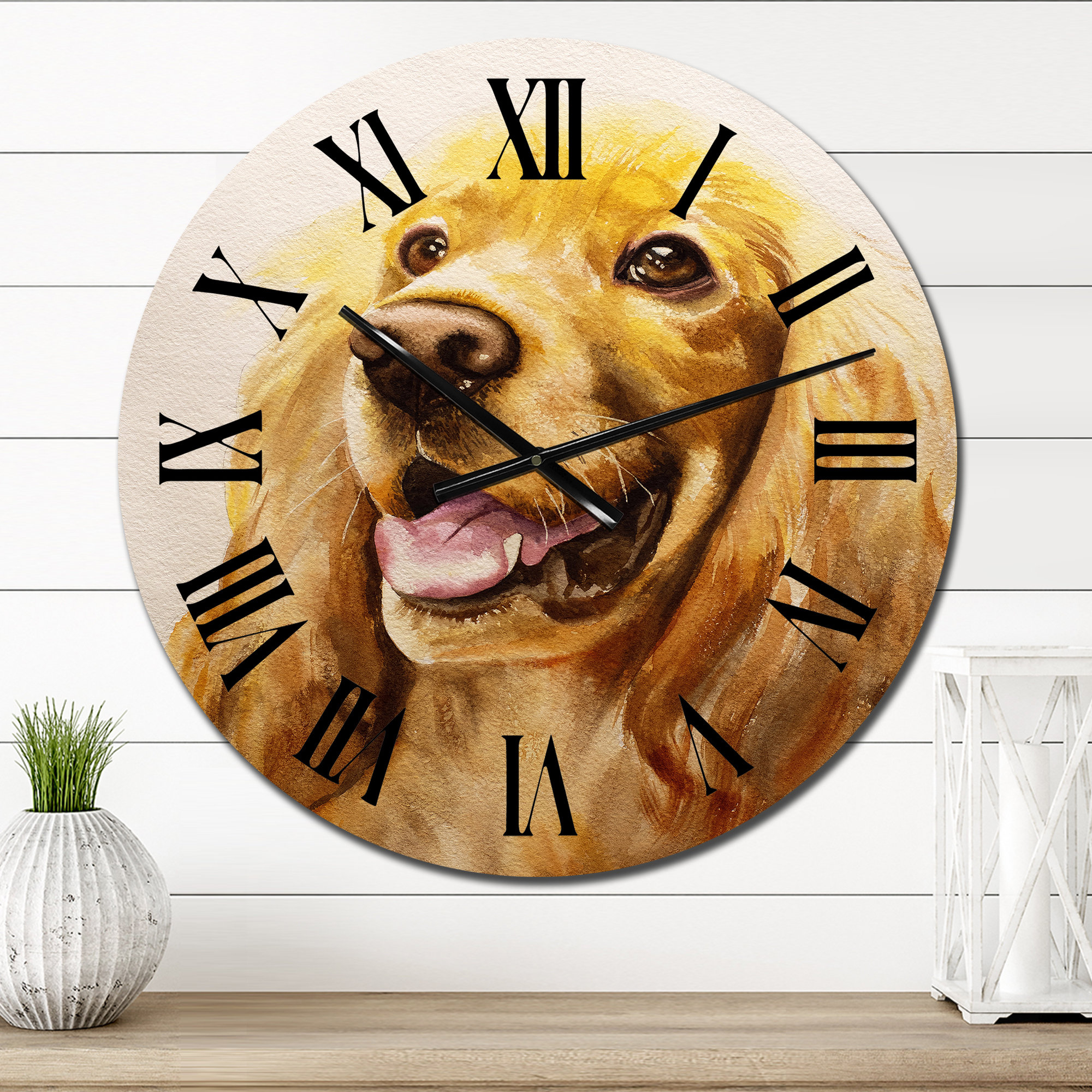 East Urban Home Portrait of a Golden Retriever Cocker Spaniel ...