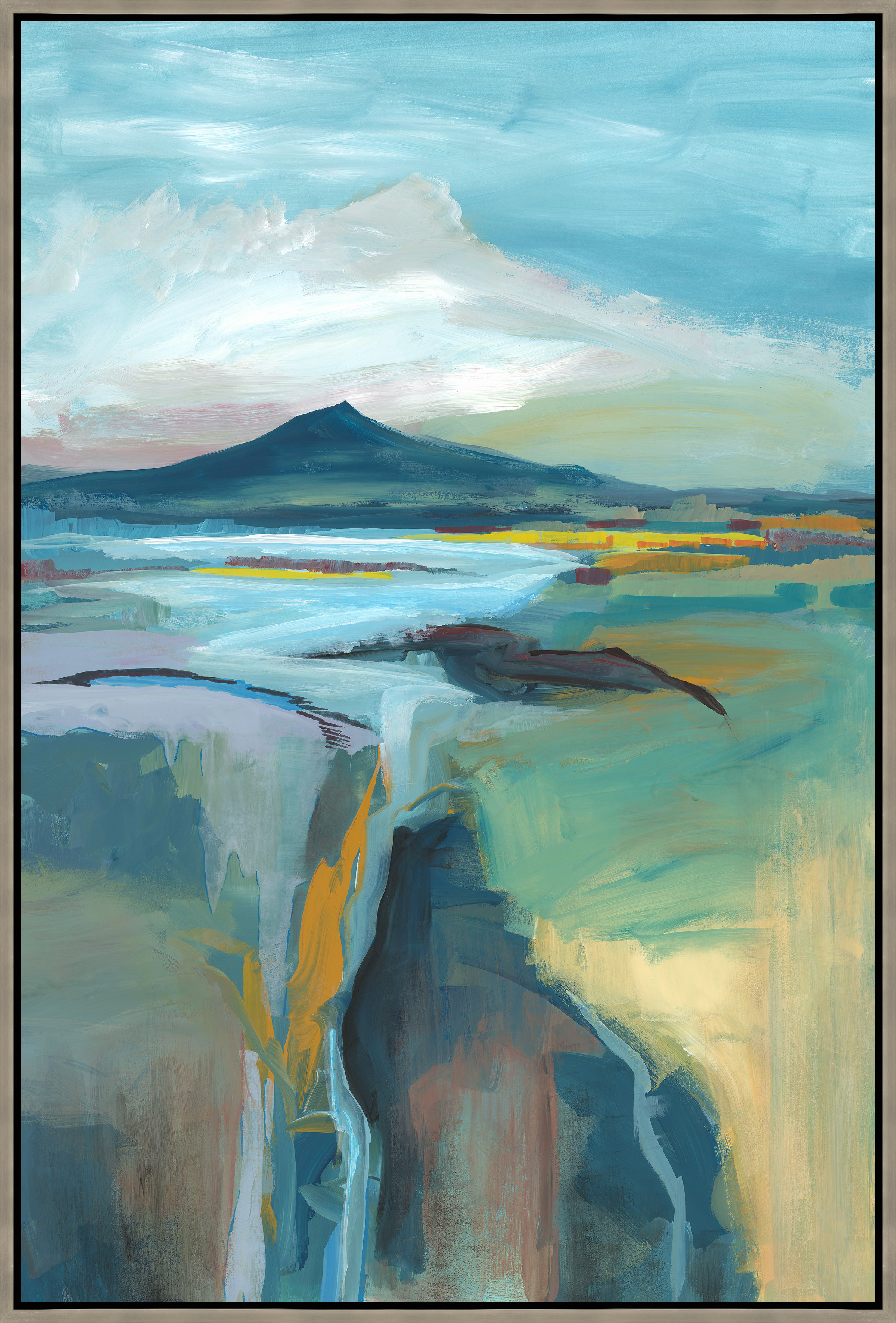 Chelsea Art Studio Crevasse by Ryan Brown - Floater Frame Painting on ...