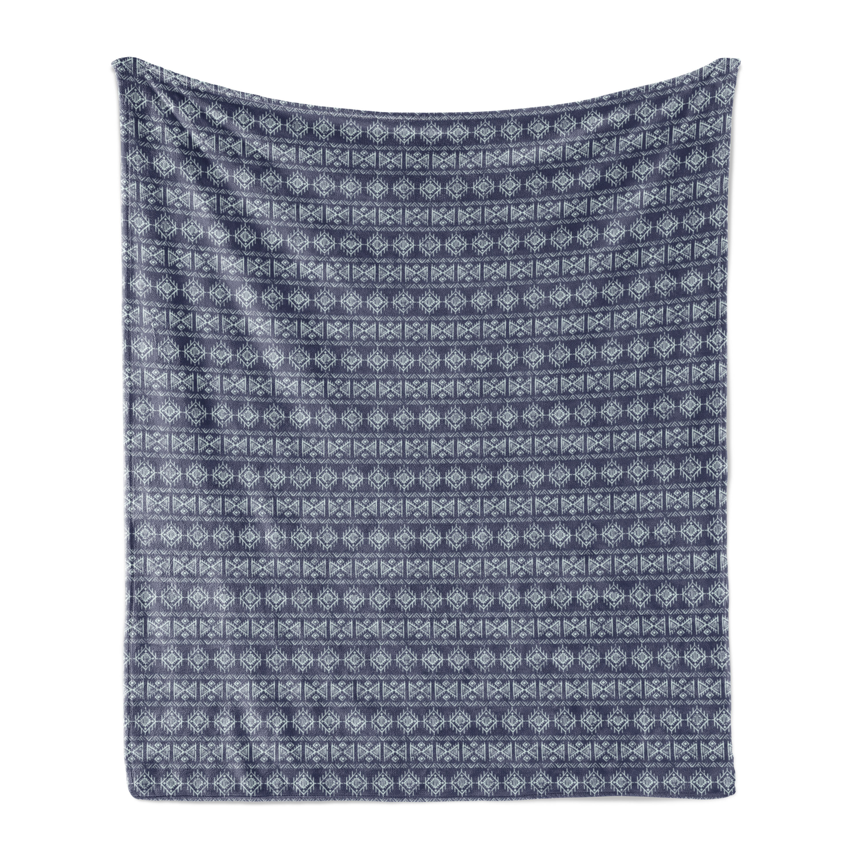 Ambesonne Mexican Print Fleece Throw Blanket Vertical Aztec Motifs ...