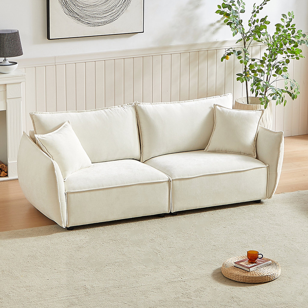 Ebern Designs 88" Modern Living Room Sectional 3 seat - Wayfair Canada