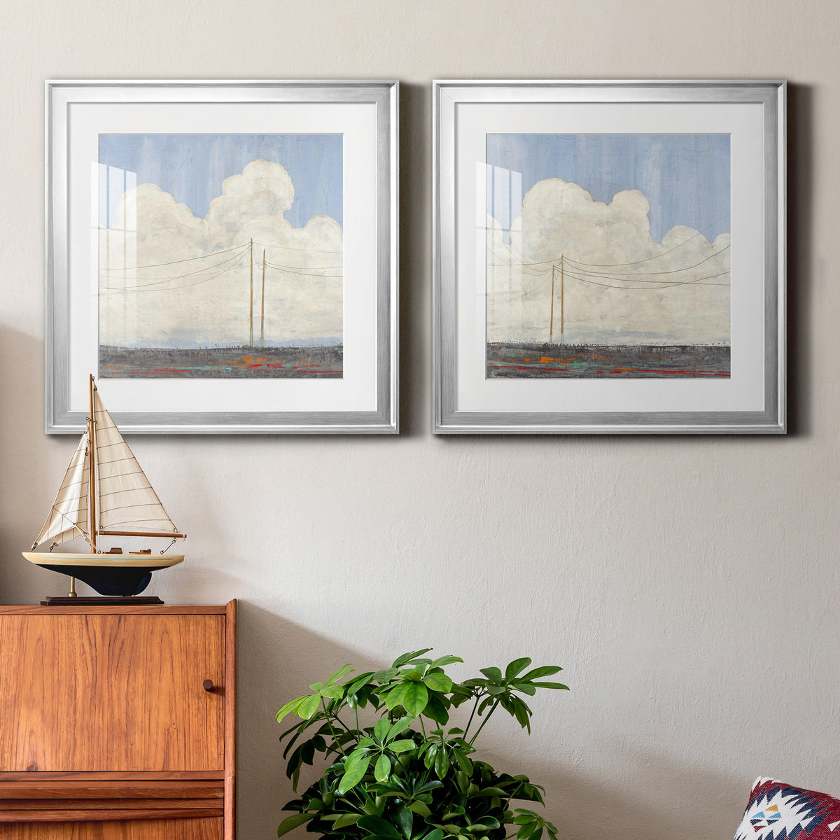 Red Barrel Studio® Perhaps Today II - 2 Piece Picture Frame Painting ...