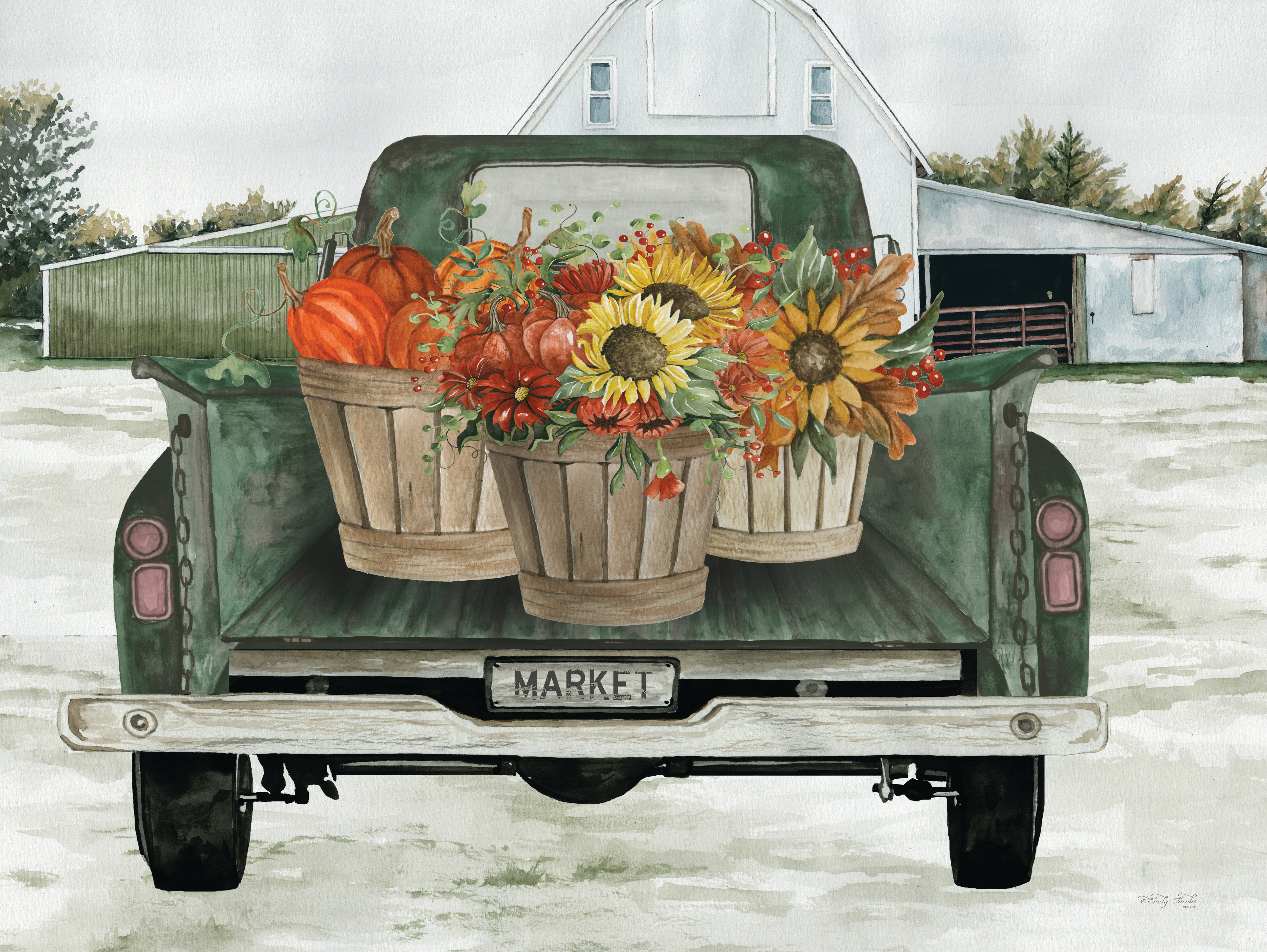 August Grove «Fall Harvest» sur toile par Cindy Jacobs - Wayfair Canada