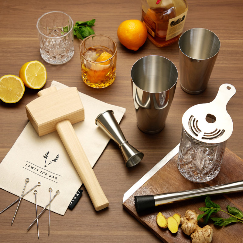 Viski 17-Piece Stainless Steel Barware Set | Wayfair