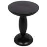 Noir Adonis Solid Wood Pedestal End Table | Wayfair
