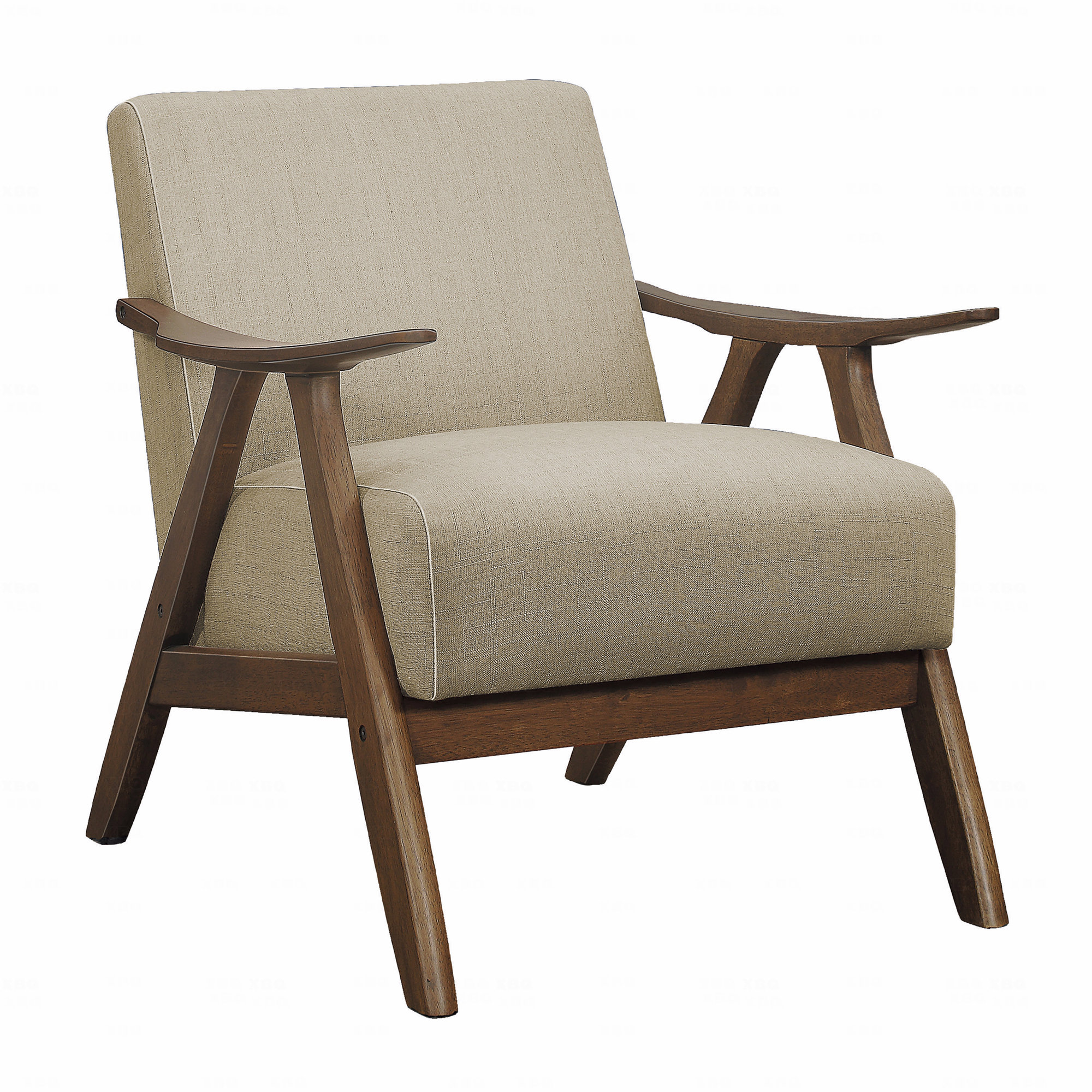 Corrigan Studio® Accent Chair - Modern Style Furniture Light Brown ...