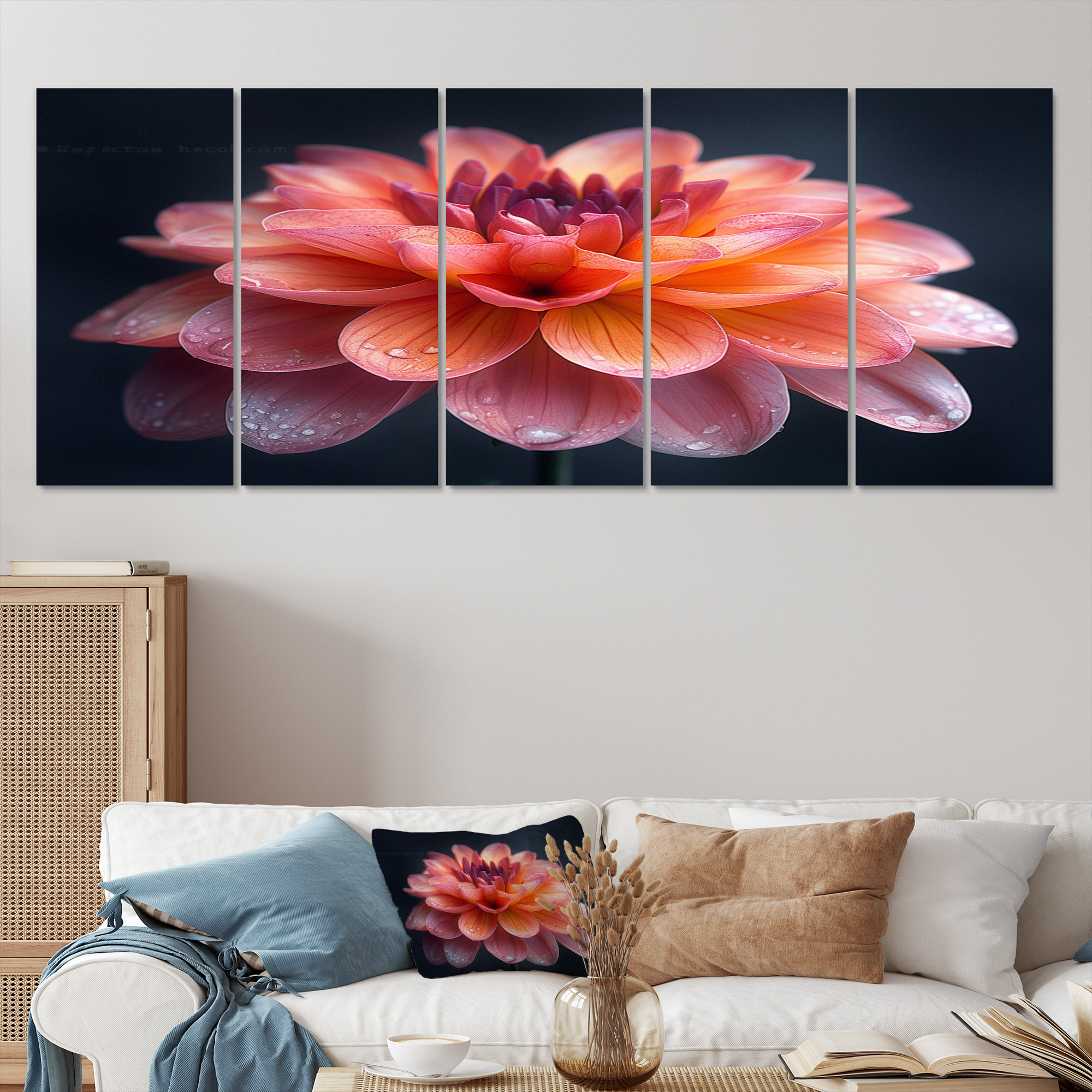 Latitude Run® Pink Orange Warm Marigold Photo - Marigold Wall Art ...