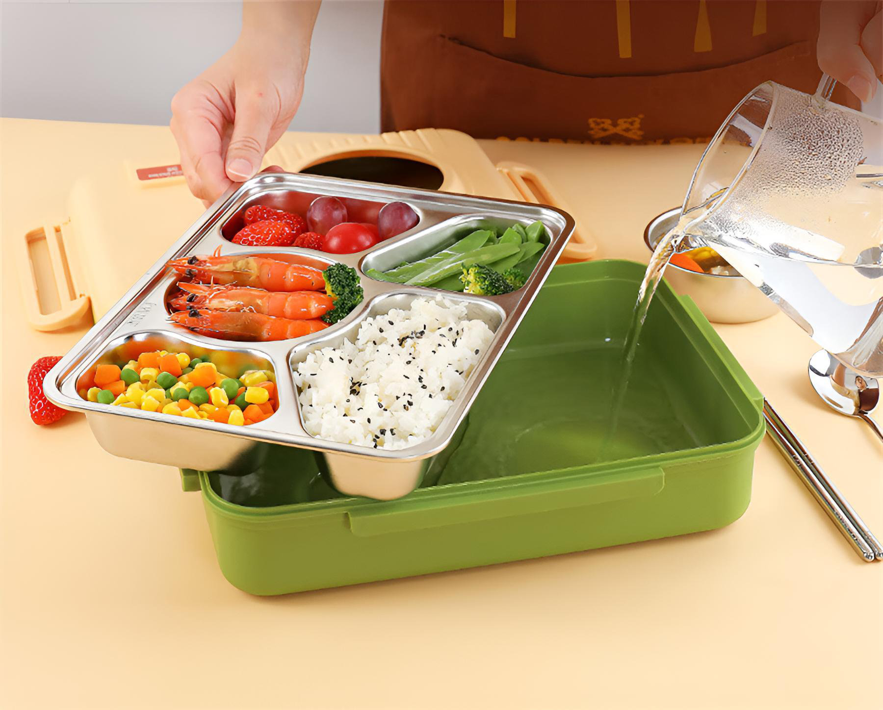 LIYONG Rectangle Stainless Steel Food Storage Container | Wayfair