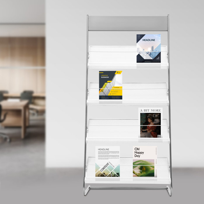 Latitude Run® Bledi Metal Free Standing Magazine Rack | Wayfair