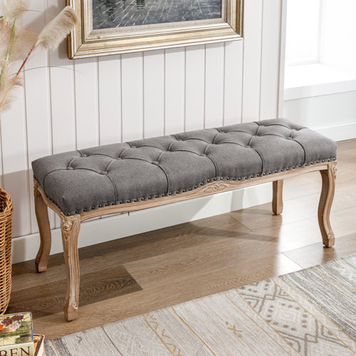 Cushioned Upholstered Benches You'll Love | Wayfair
