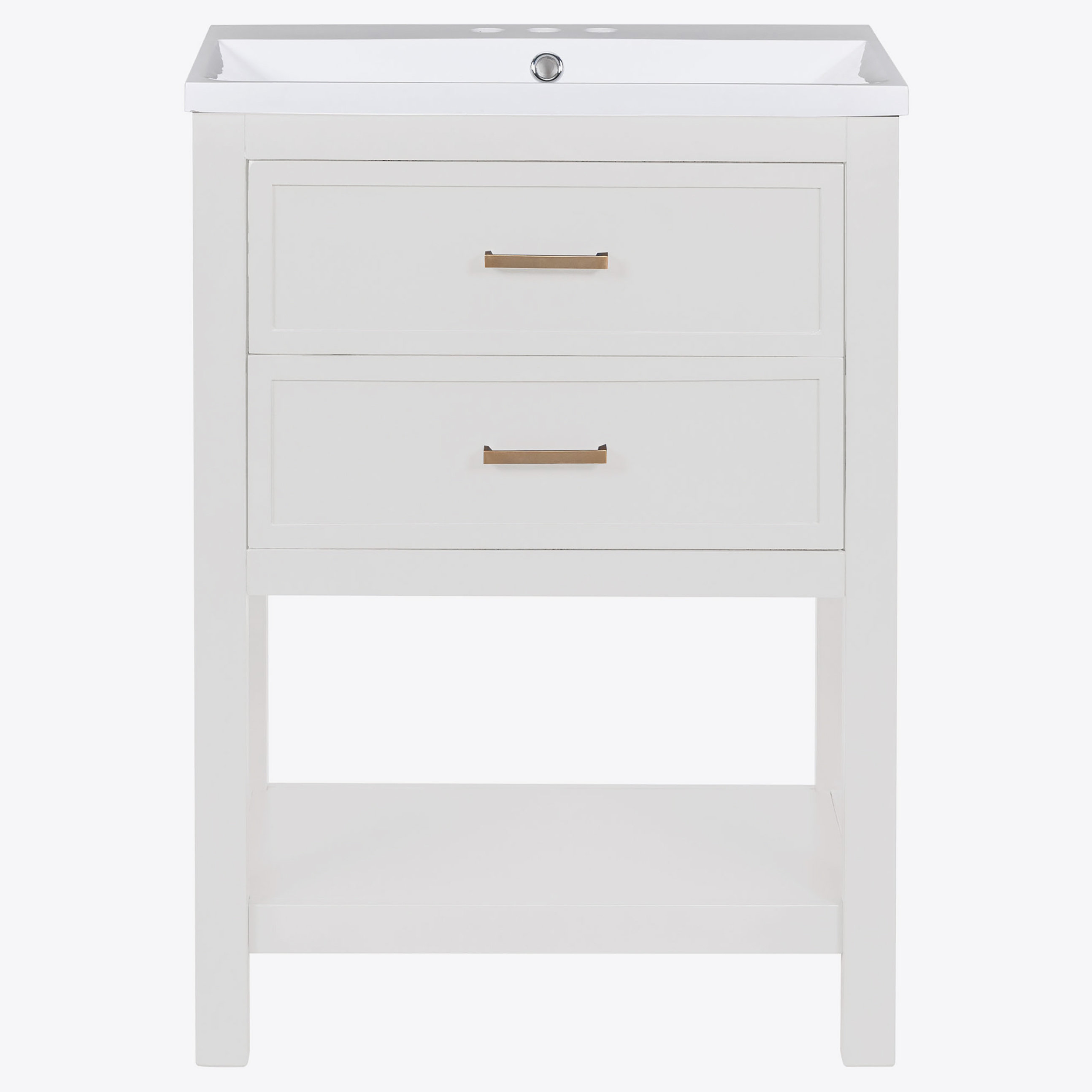 Winston Porter 24'' Bathroom Vanity with Top Sink, Modern Bathroom ...