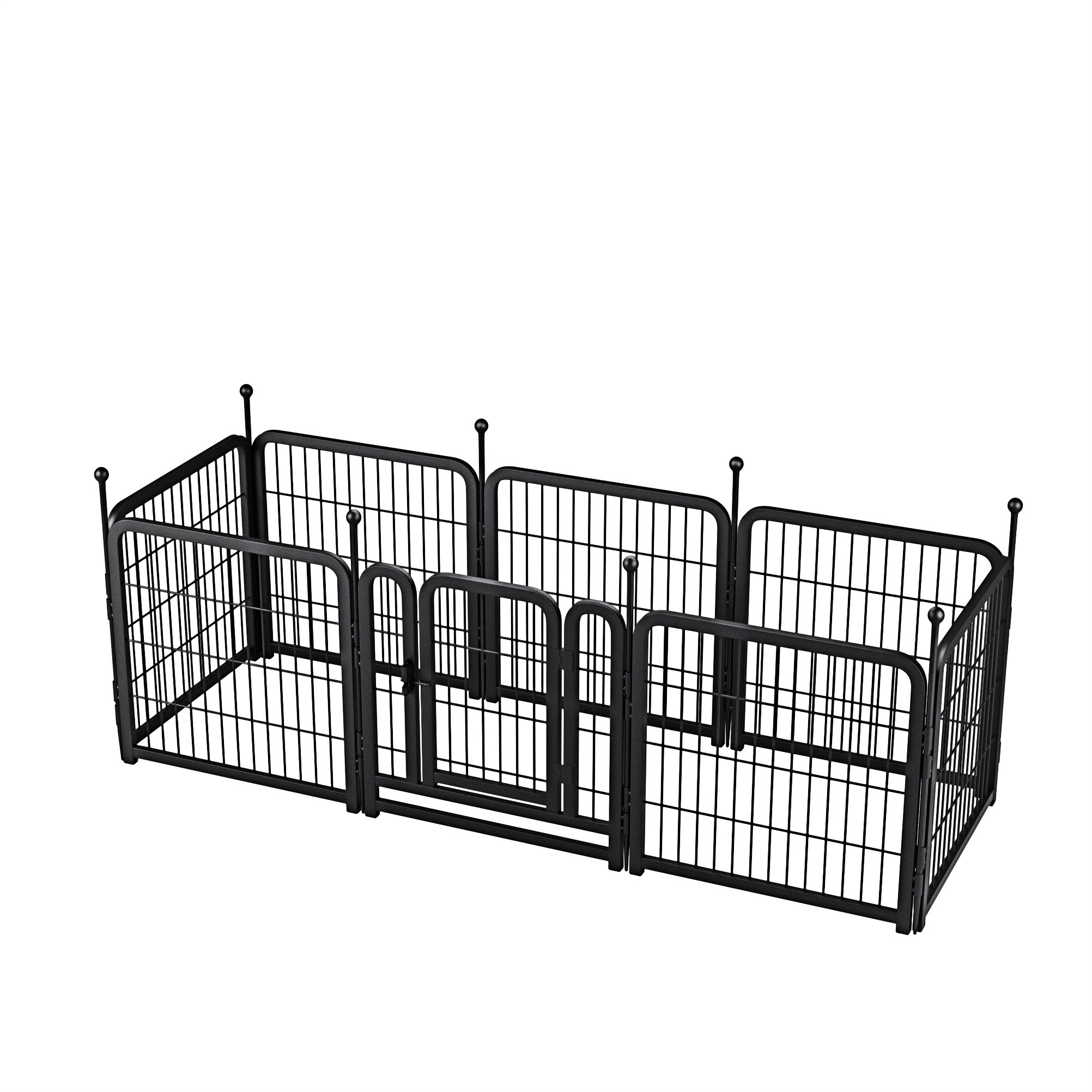 wendeway Dog Playpen 8 Panels Heavy Duty Dog Fence Puppy Pen For Large ...