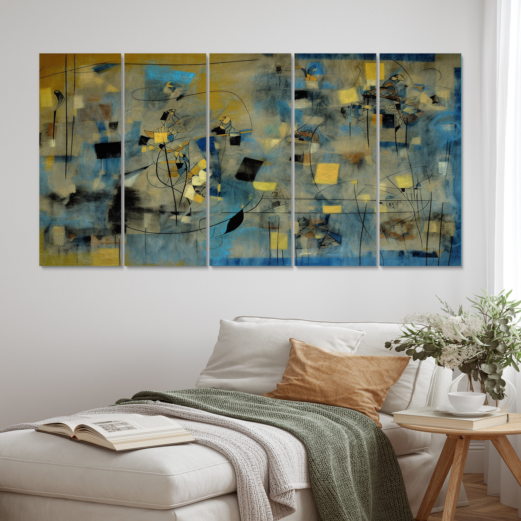 Design Art Retro Southern Sunset Abstract Expressionism - Abstract ...
