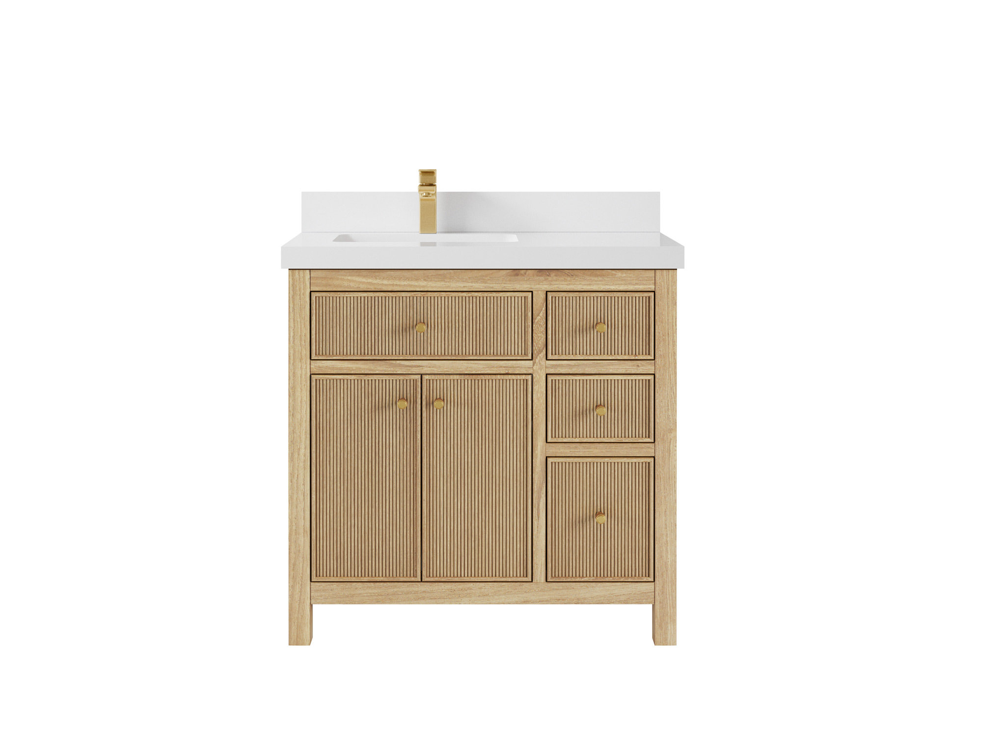 Willow Collections Sonoma Teak 36 Single Bathroom Vanity With Vanity