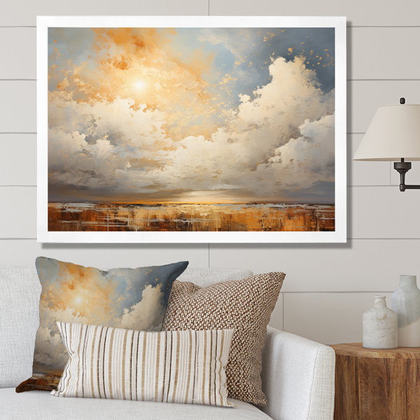 Ivy Bronx Clouds Prairies Collages V Framed On Canvas Print | Wayfair
