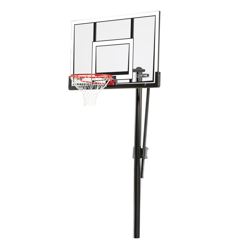 Lifetime Height Adjustable In-Ground Basketball Hoop (52" Polycarbonate ...