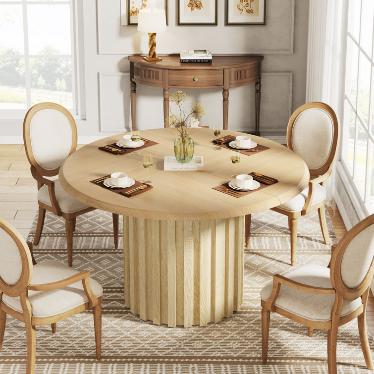 Ebern Designs Mountview Round Metal Base Dining Table & Reviews | Wayfair