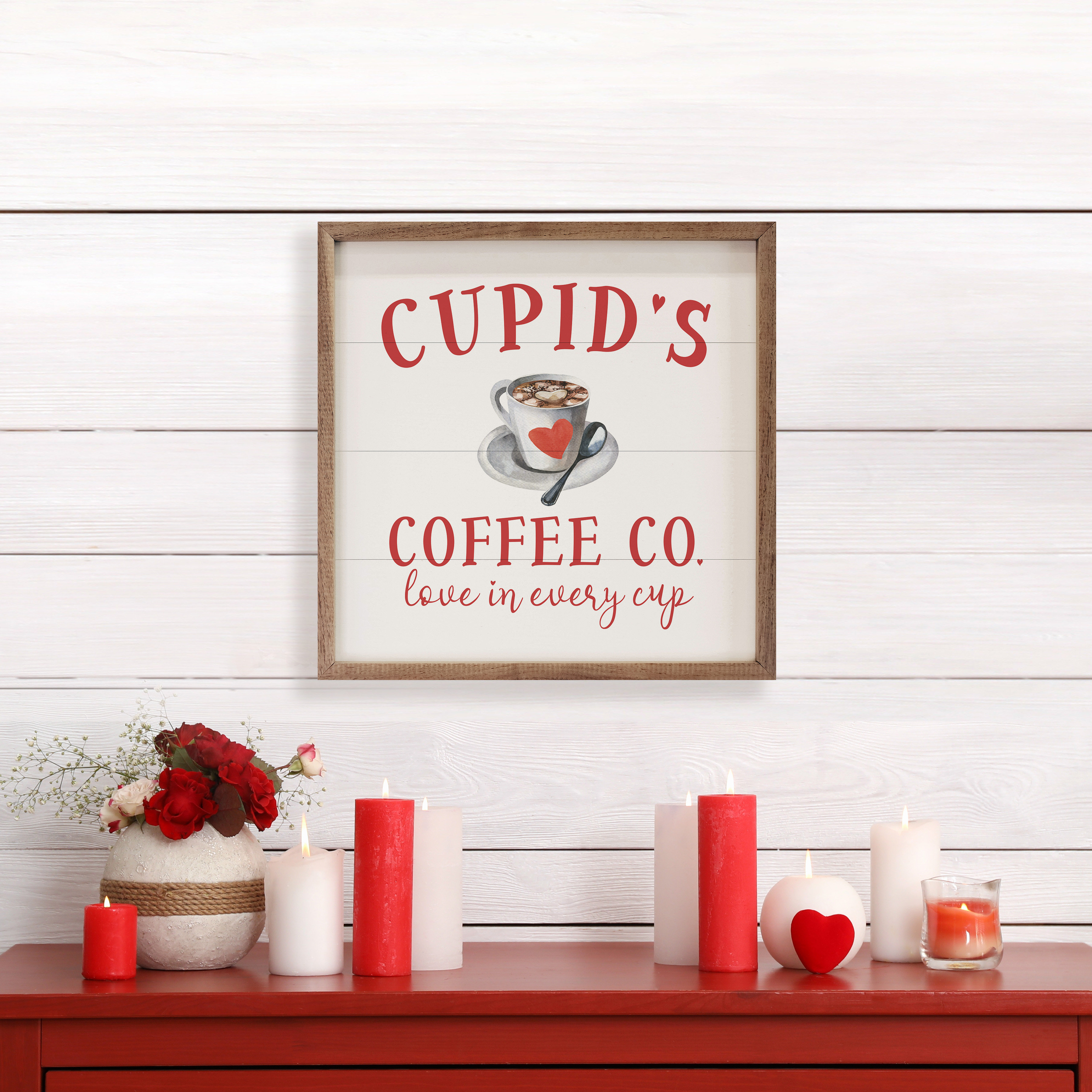 Trinx Cupids Coffee Co Love In Every Cup White - Wayfair Canada