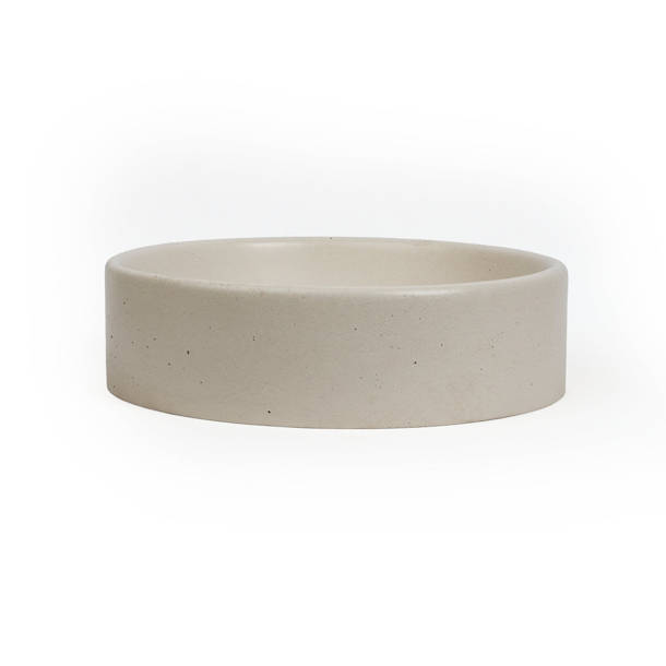 Laguna Marble Valova 16'' Brown And Beige Stone Circular Vessel ...