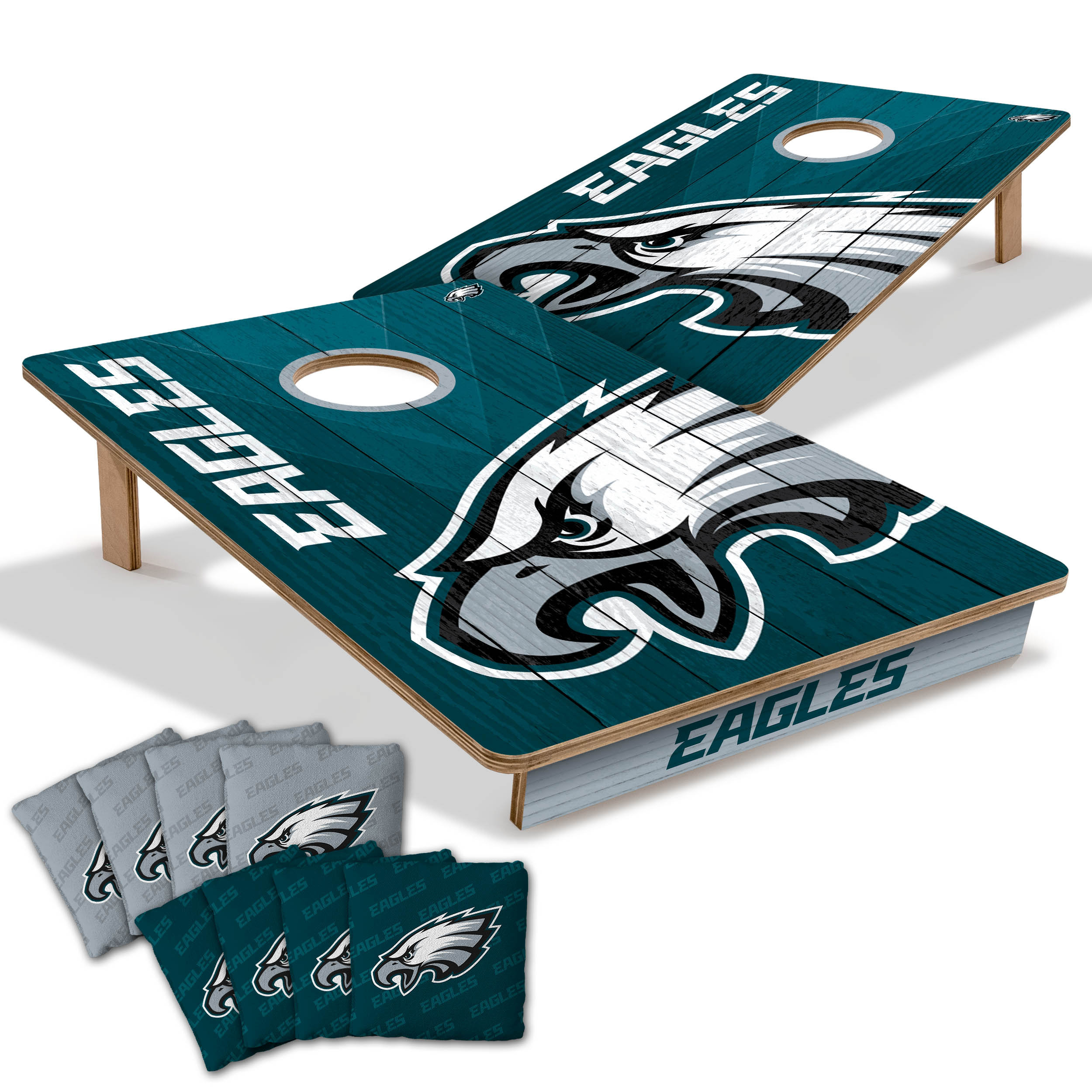 YouTheFan NFL Professional Wood 2'x3' Cornhole Board w/ Logo Bags ...