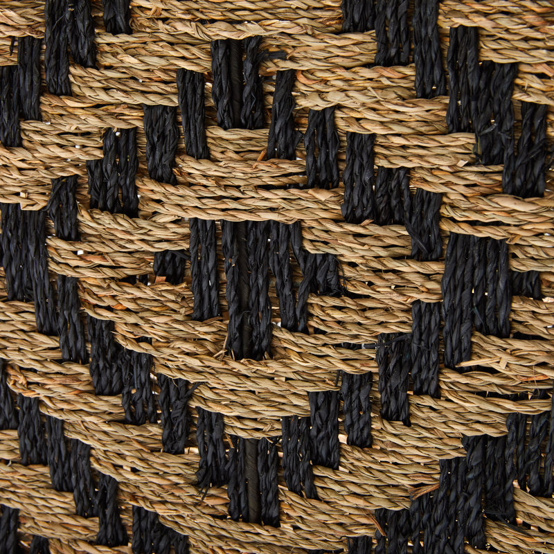 Adore Decor 3 Pieces Decor Botswana Two Tone Woven Basket | Wayfair