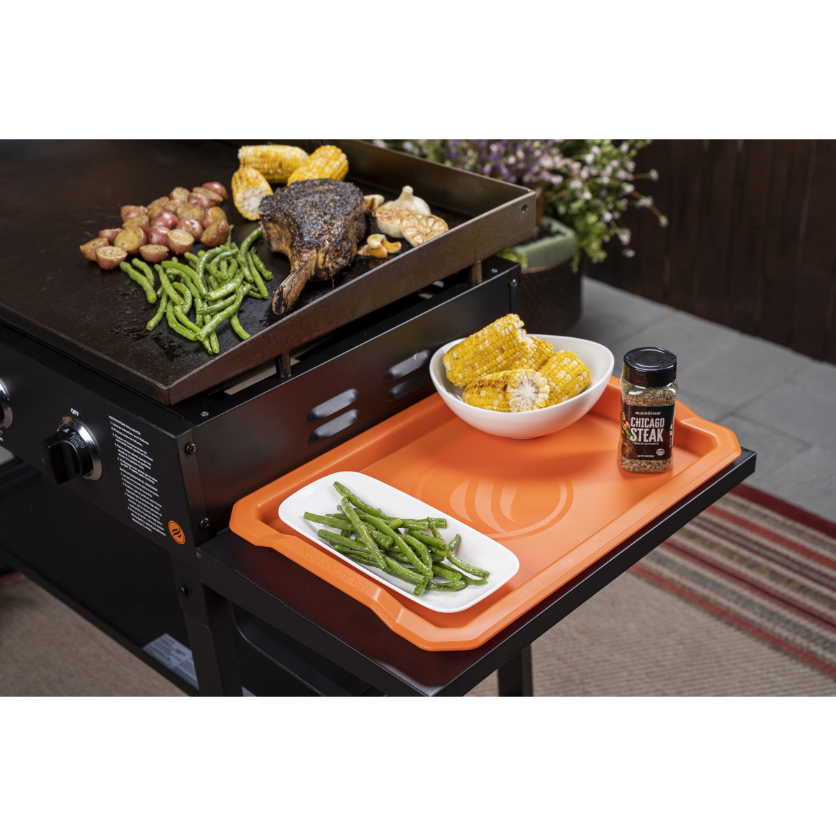 Blackstone Orange Serving Tray 4 Pack & Reviews | Wayfair