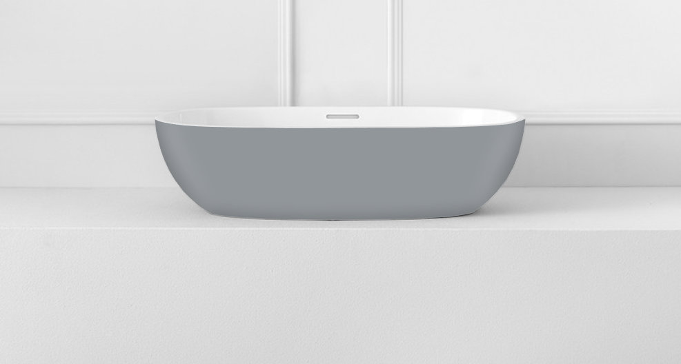 Victoria + Albert Barcelona Gloss White/Matte Telegray 1 Volcanic ...