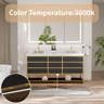 Everly Quinn 72" Luxury Double Bathroom Vanity With Engineered Stone ...