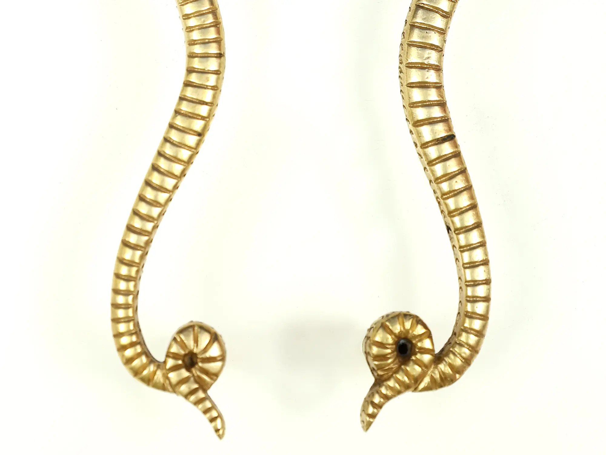 Exotic India 2 Piece Brass Snake Pull Plate Set - Wayfair Canada