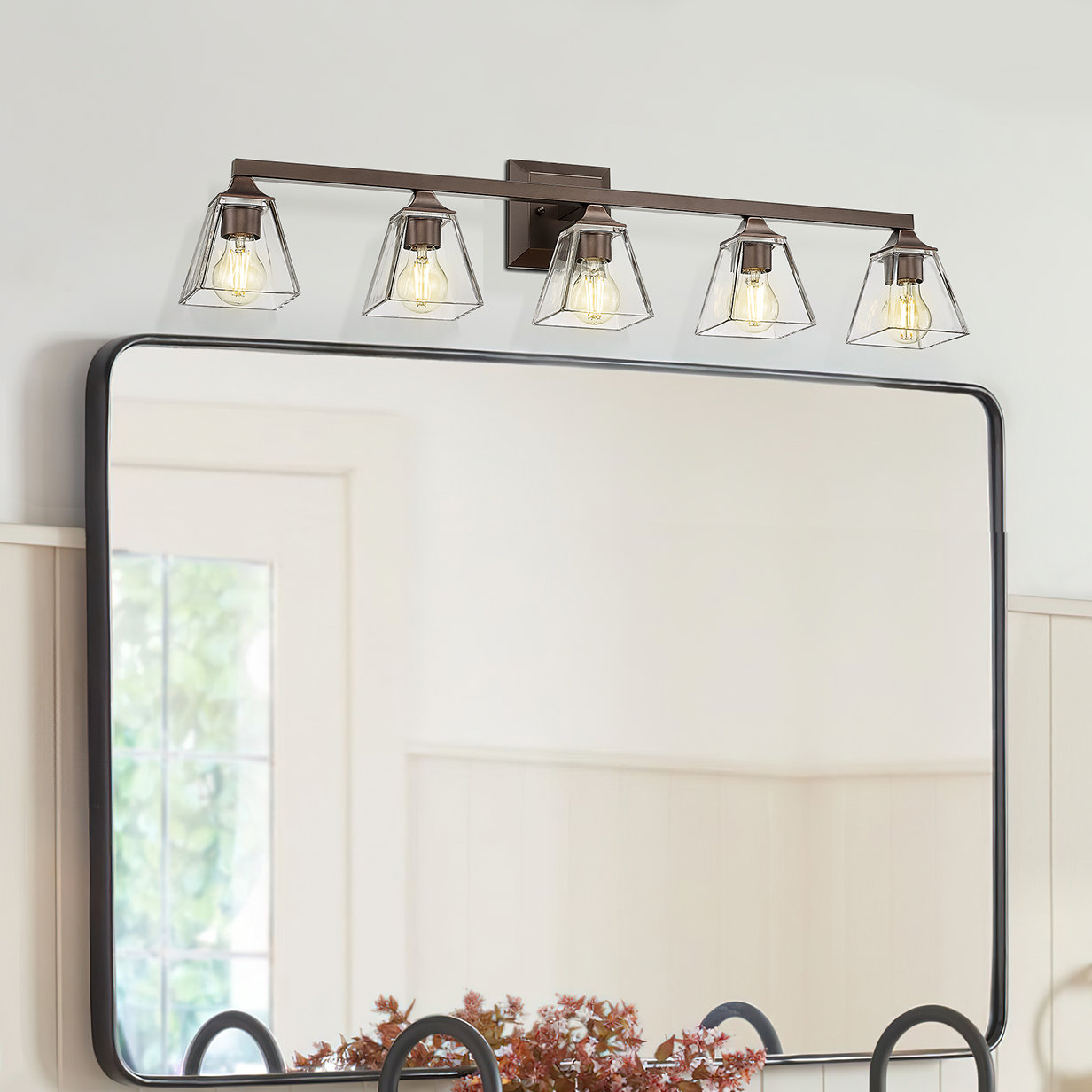 Ivy Bronx Leoul 5 - Light Dimmable Vanity Light | Wayfair
