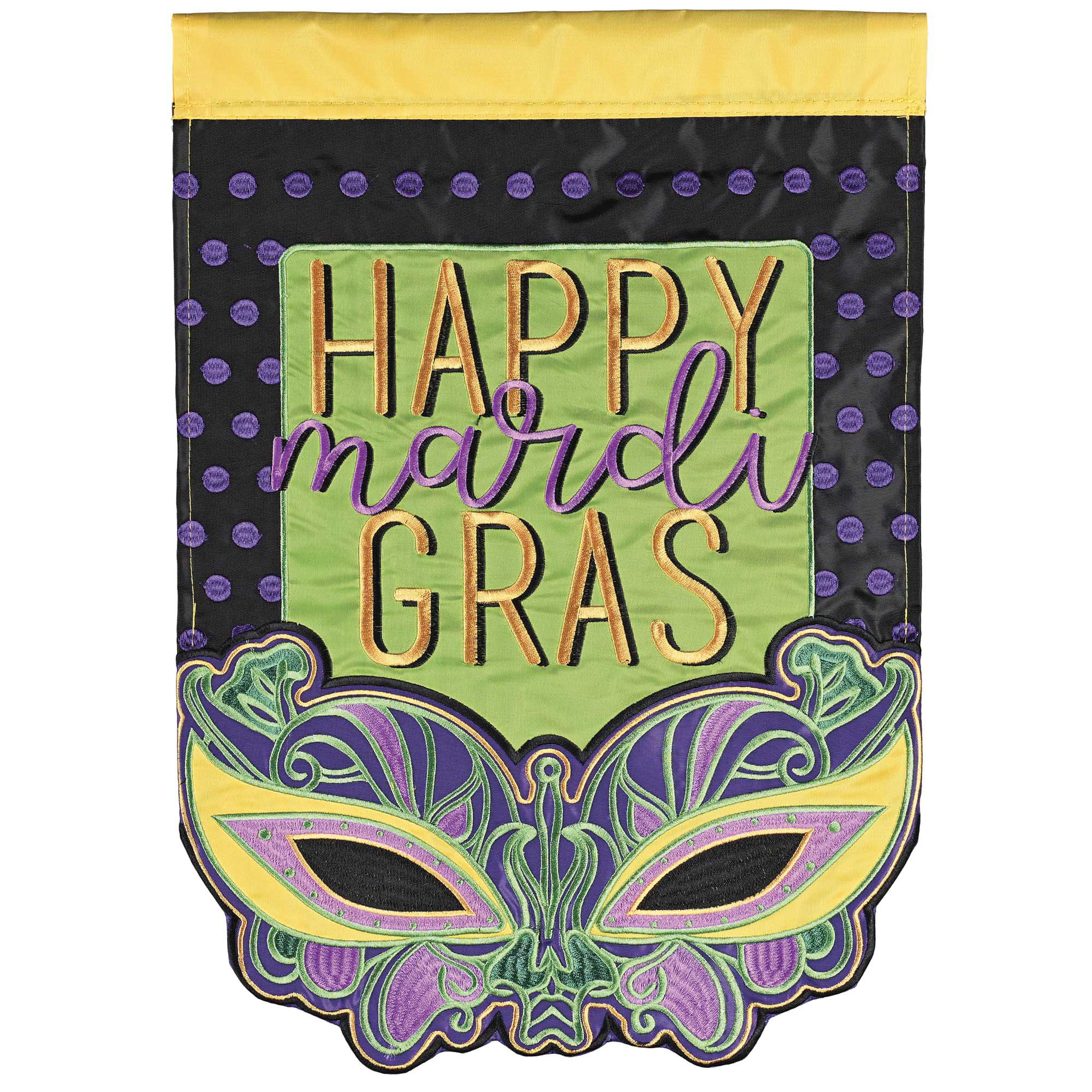 Ophelia & Co. Garden Flag Mardi Gras Mask Polka Dot - Wayfair Canada