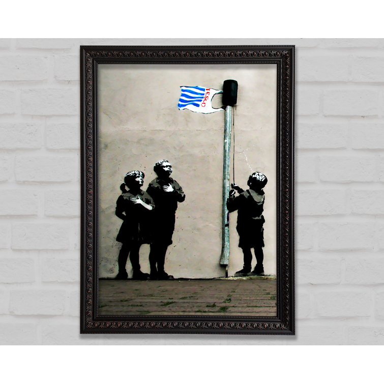 Rosalind Wheeler Homage To The Tesco Flag - Single Picture Frame Print ...