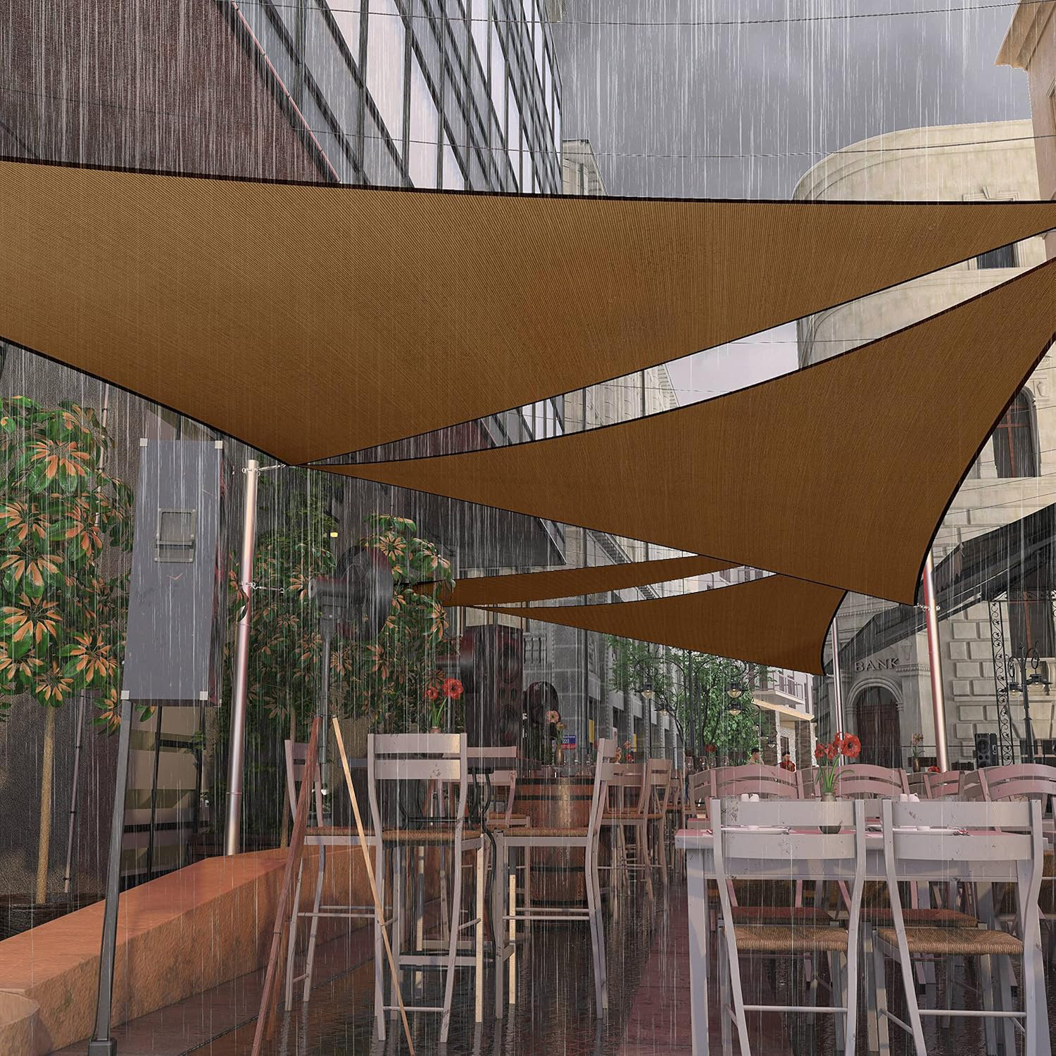 Amgo Triangle Waterproof Sun Shade Sail | Wayfair