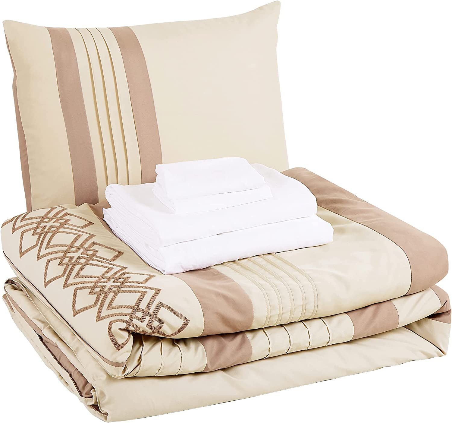 Chezmoi Collection Microfiber 7 Piece Comforter Set Wayfair