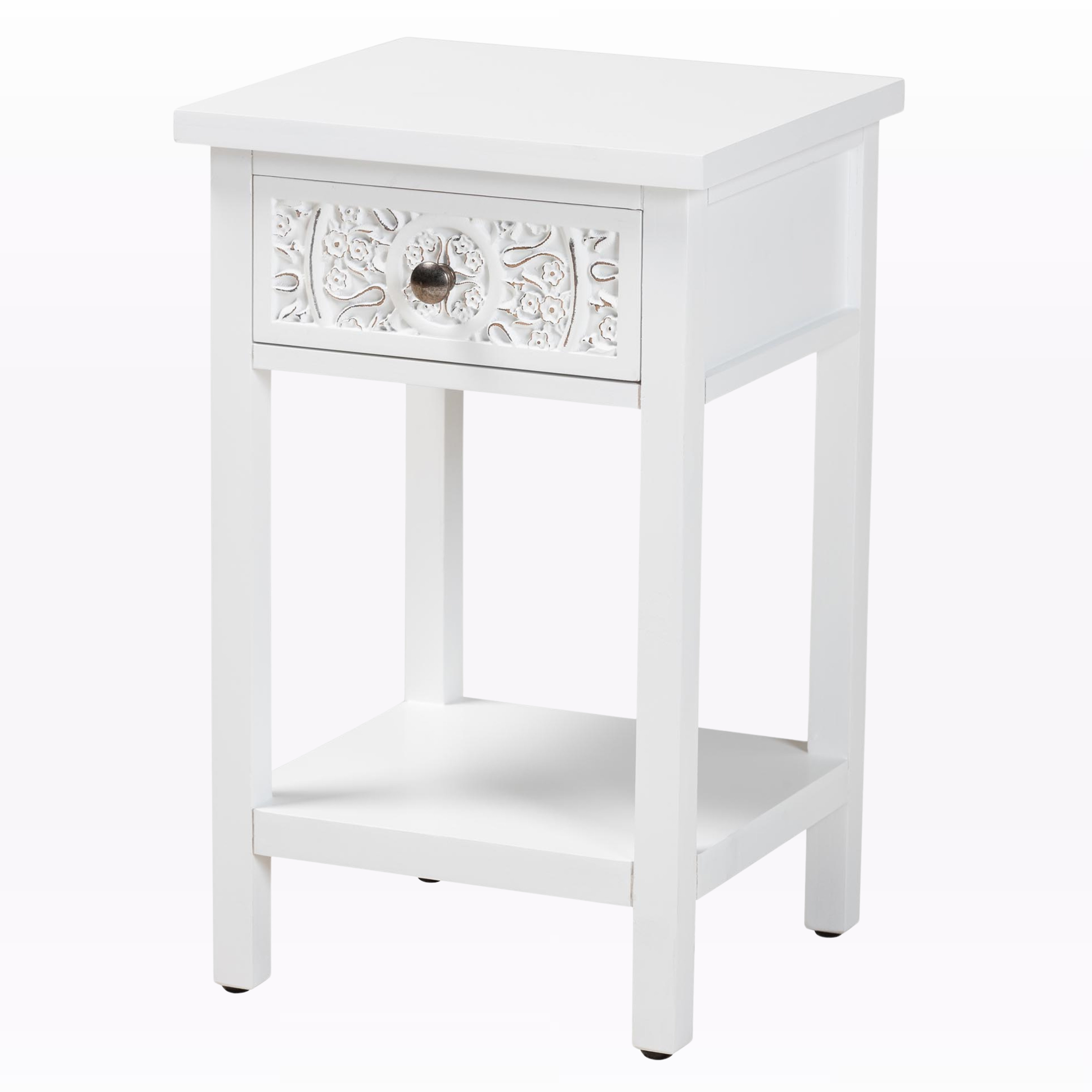 Ophelia & Co. Enzo Wood End Table, Classic and Traditional, with a ...