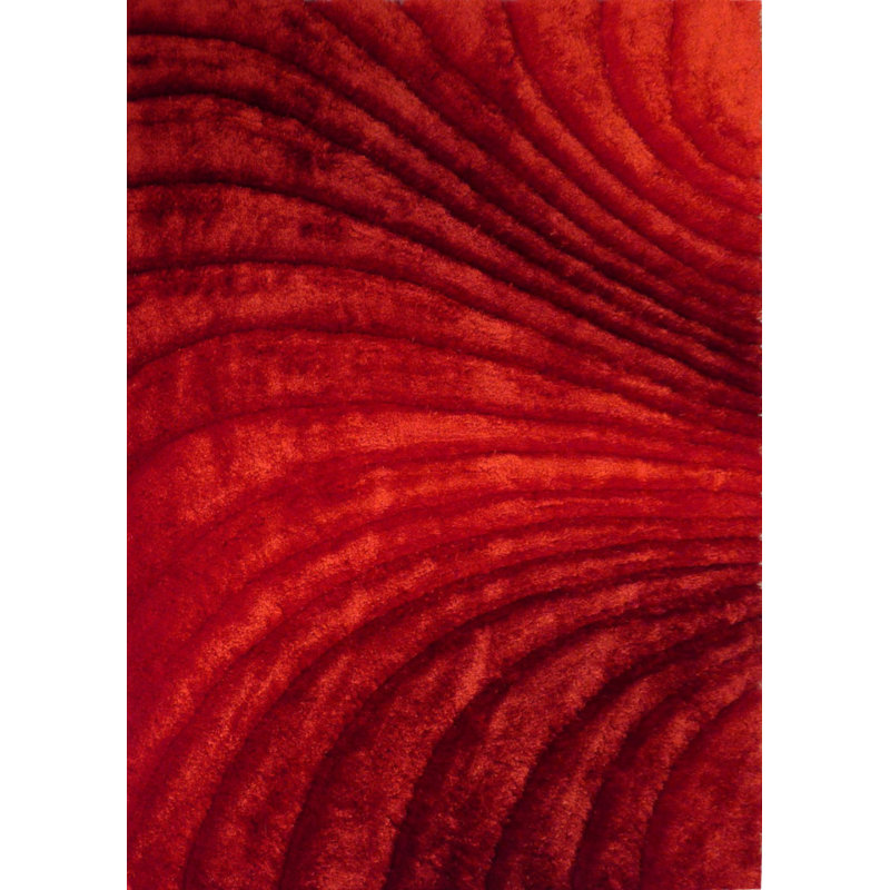 Orren Ellis Carnuel Hand-Tufted Red Area Rug & Reviews | Wayfair