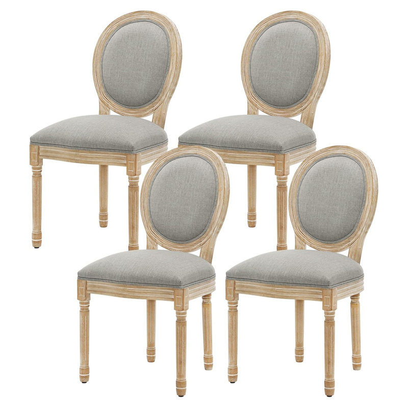 Ophelia & Co. 4piece-king Louis Back Solid Wood Dining Side Chairs ...