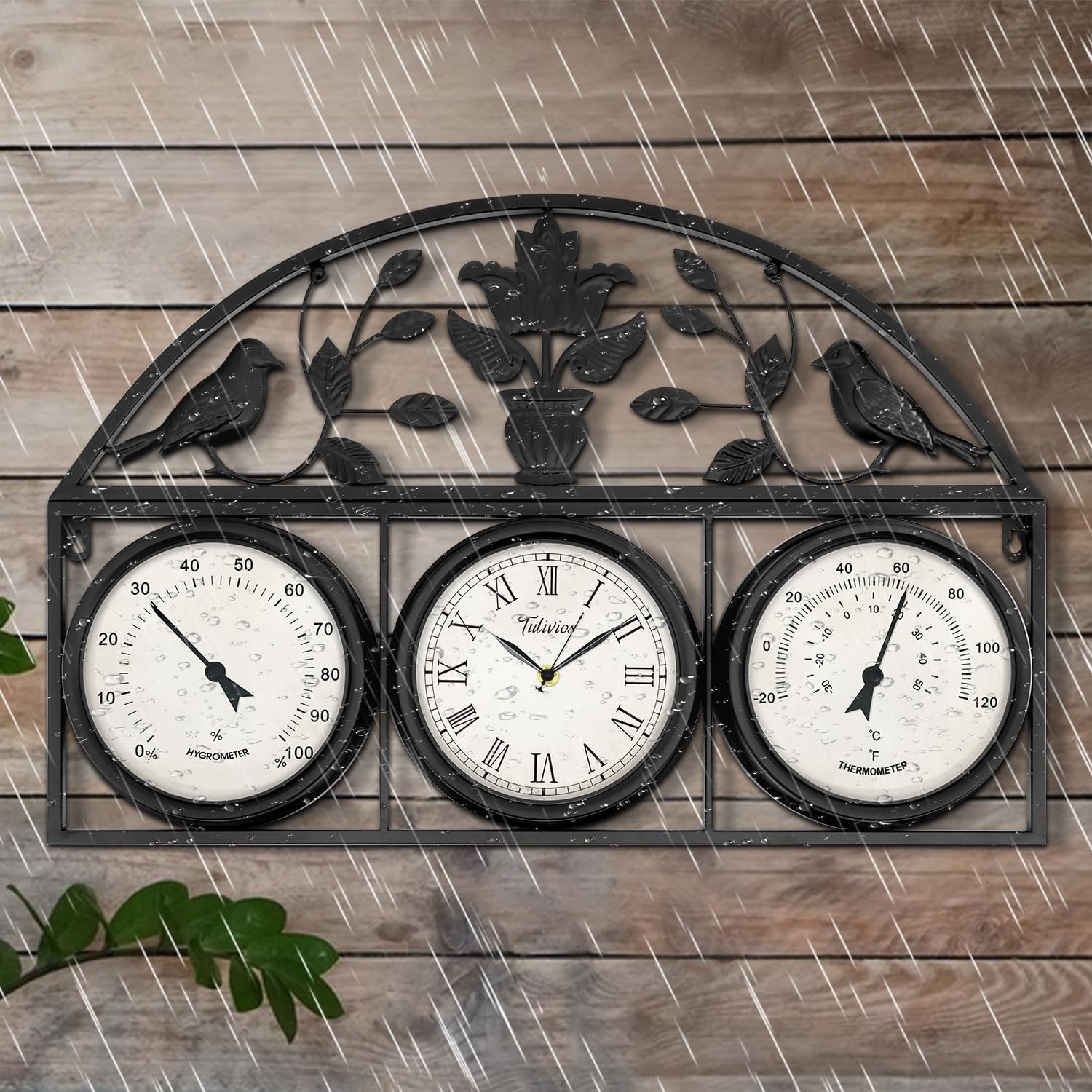 Mandala Crafts B1 24 Inch Large Outdoor Clock,Pool Clock With ...