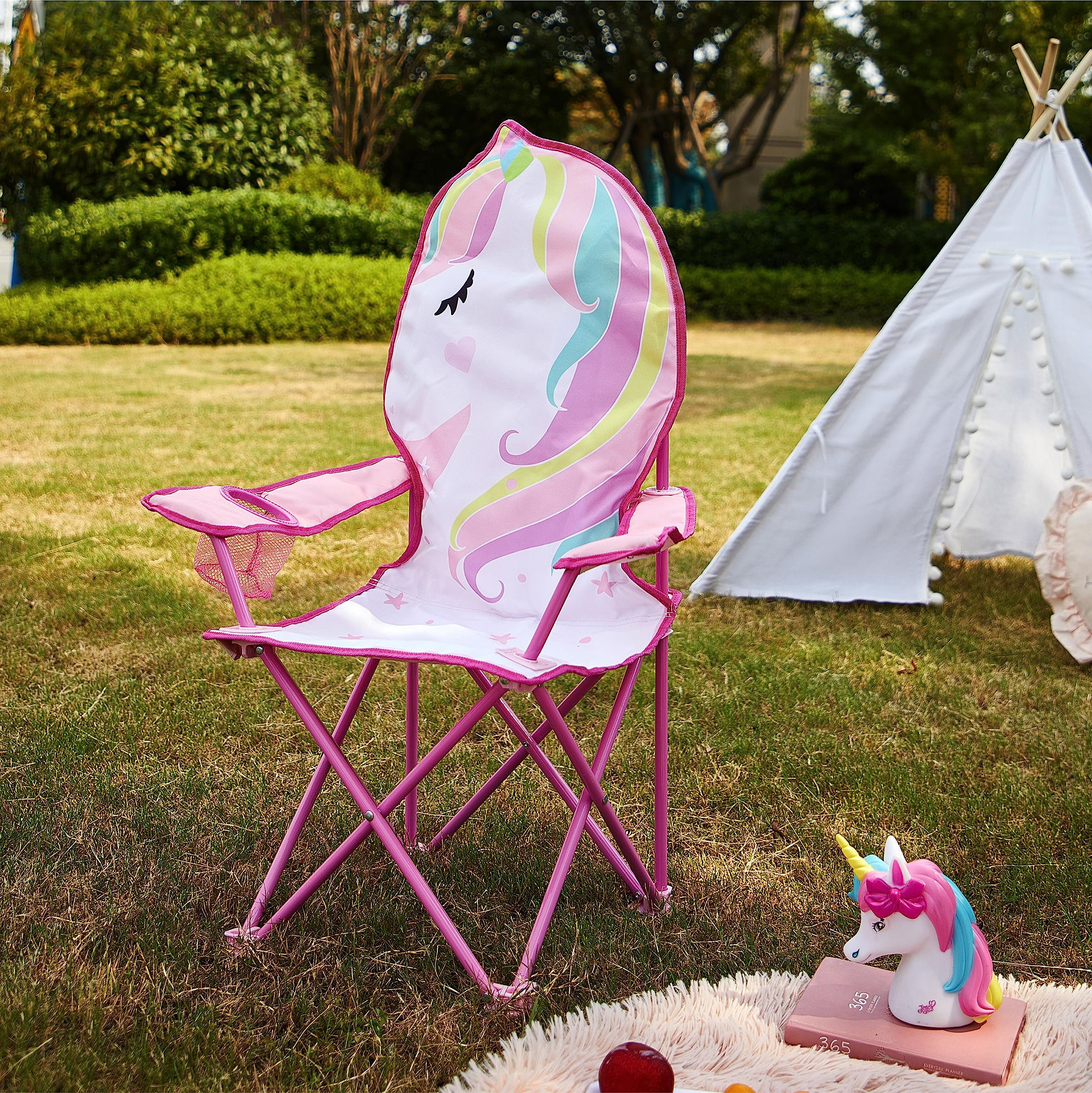 Zoomie Kids Children's Figural Camp Chair, Unicorn - Wayfair Canada