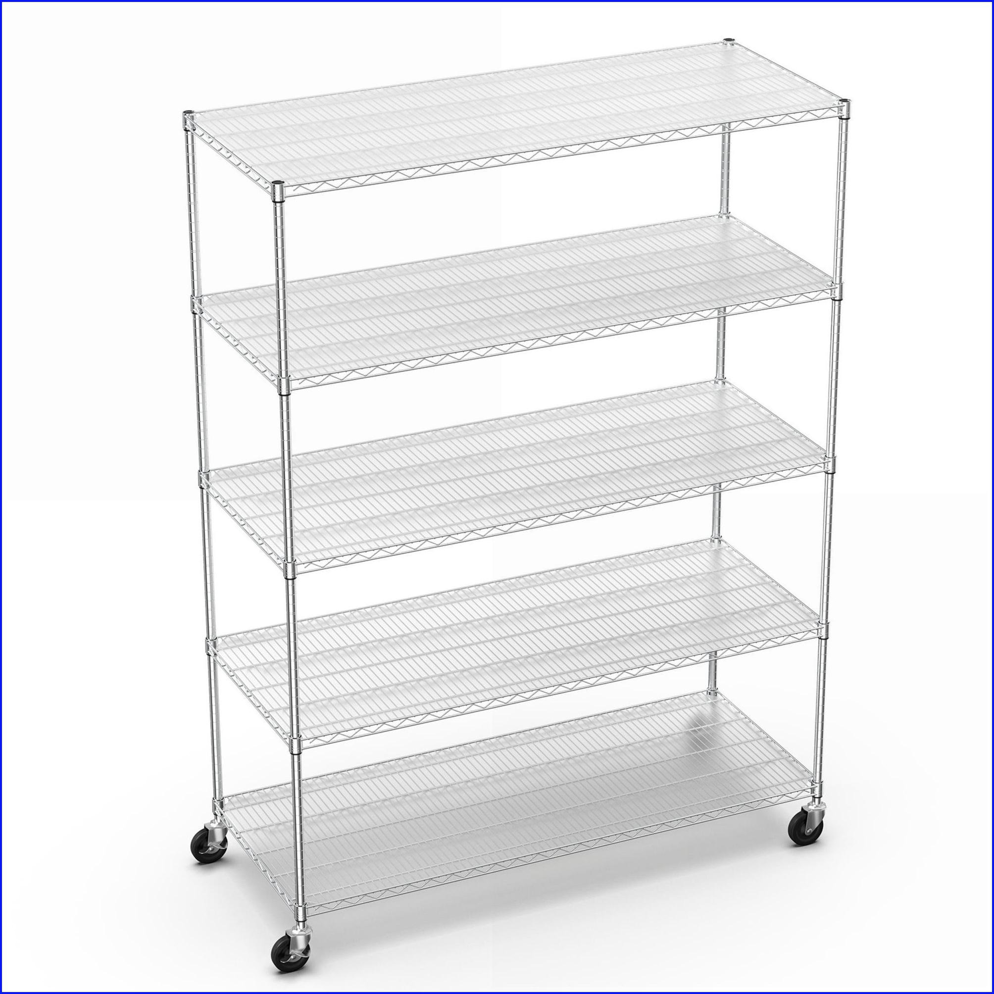 Latitude Run® 5-Tier Heavy Duty Storage Rack | Adjustable Metal ...