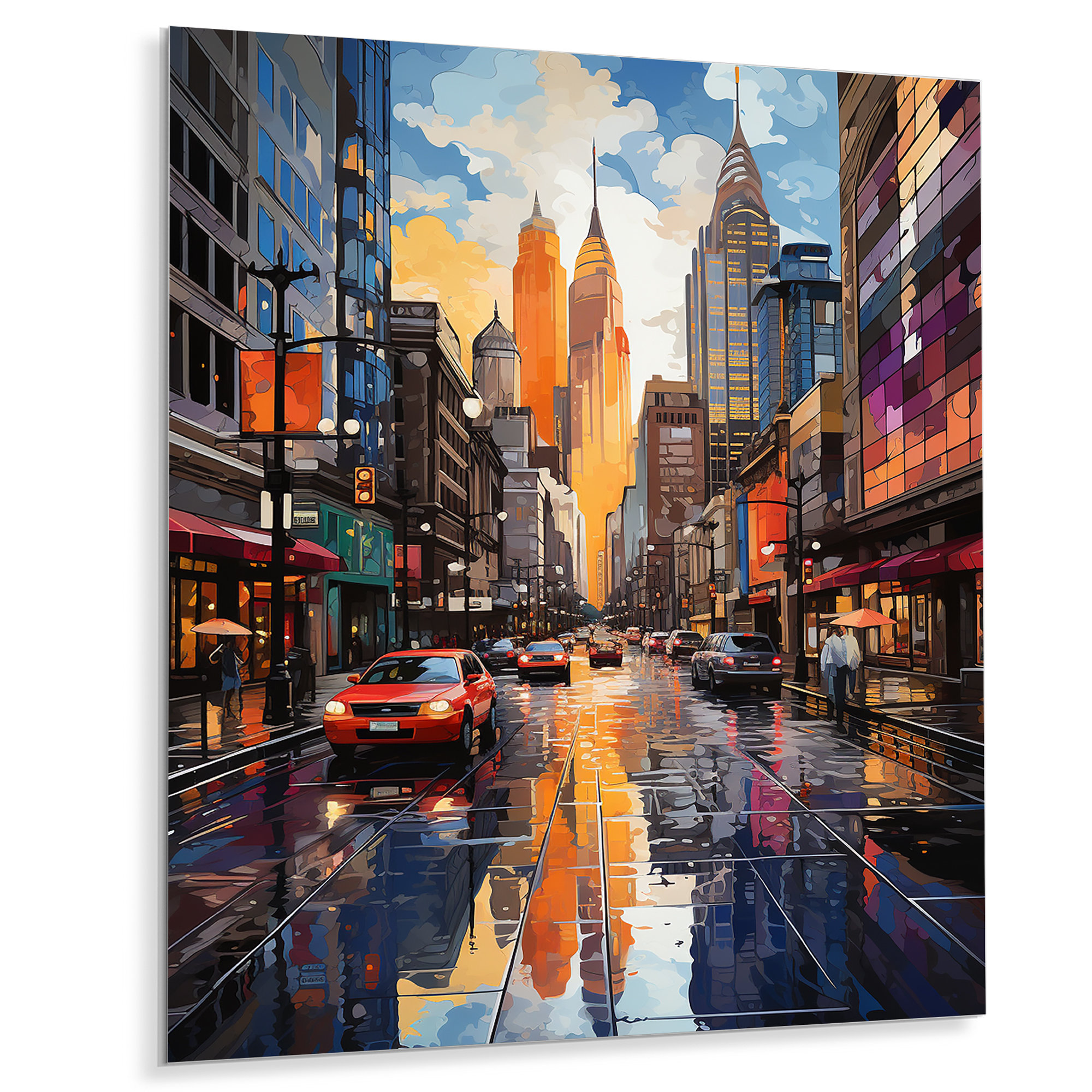 Latitude Run® City Charlotte Collage III - Charlotte Metal Wall Decor ...