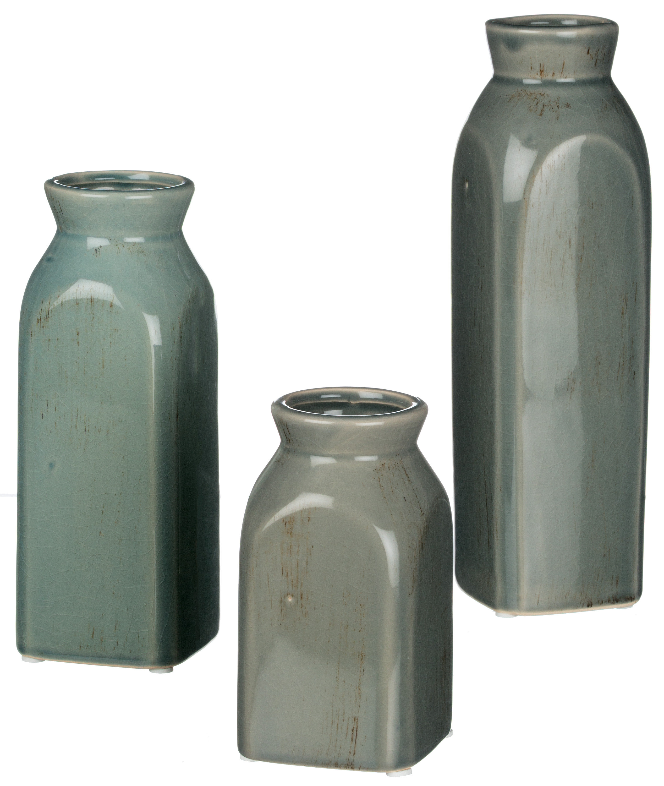 Ophelia & Co. Noelia 3 Piece Decorative Bottle Set | Wayfair