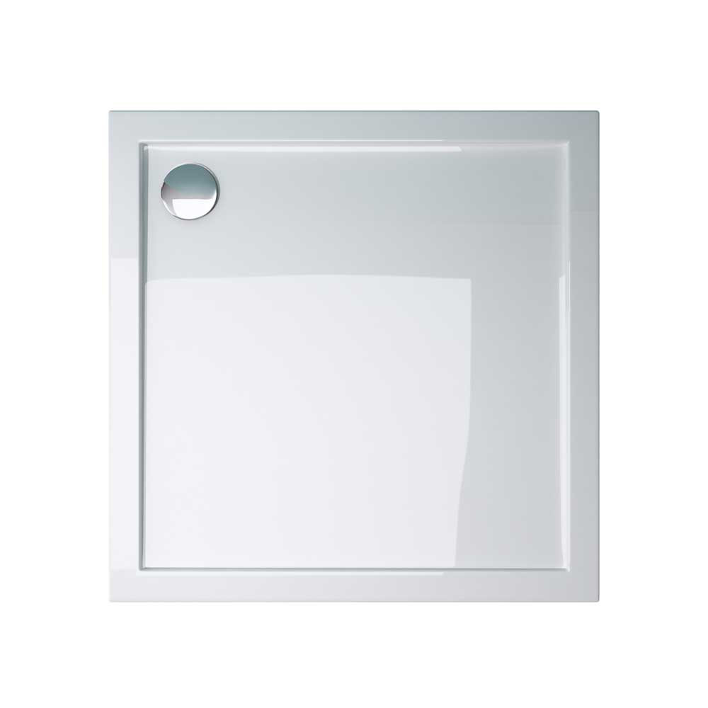 Durovin Bathrooms Shower Tray - Light Sturdy Acrylic - Glossy White Finish-Rectangular - 800 x ...