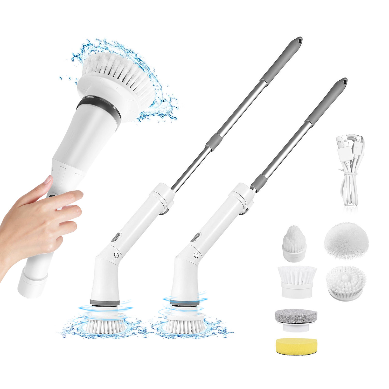 iMounTEK Adjustable Cleaning Brushes with Replaceable Head | Wayfair