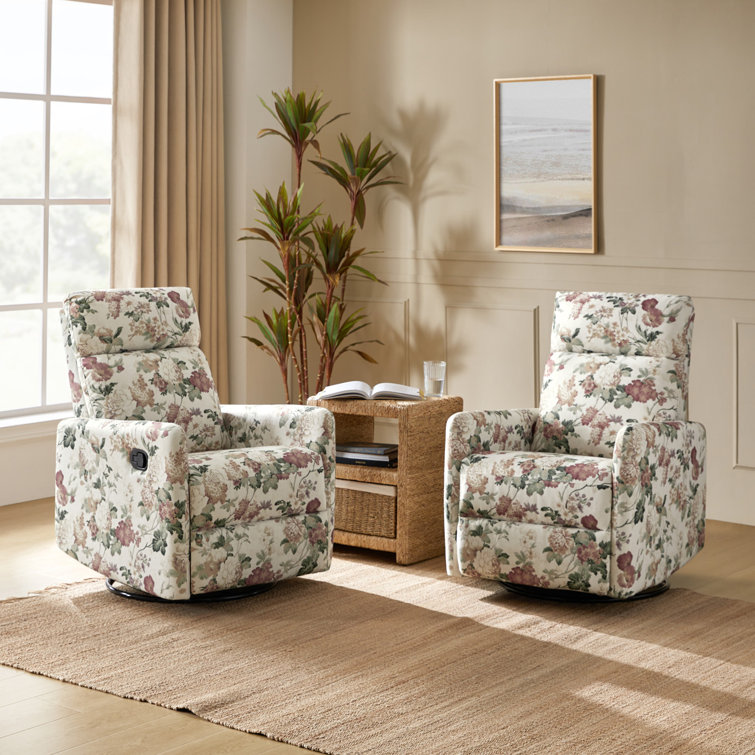 Ebern Designs Gemius 27" Wide Swive Rocker Standard Manual Recliner ...