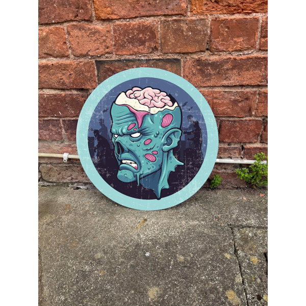 The Seasonal Aisle Hallowenn Scary Zombies Head Circle Wall Décor ...