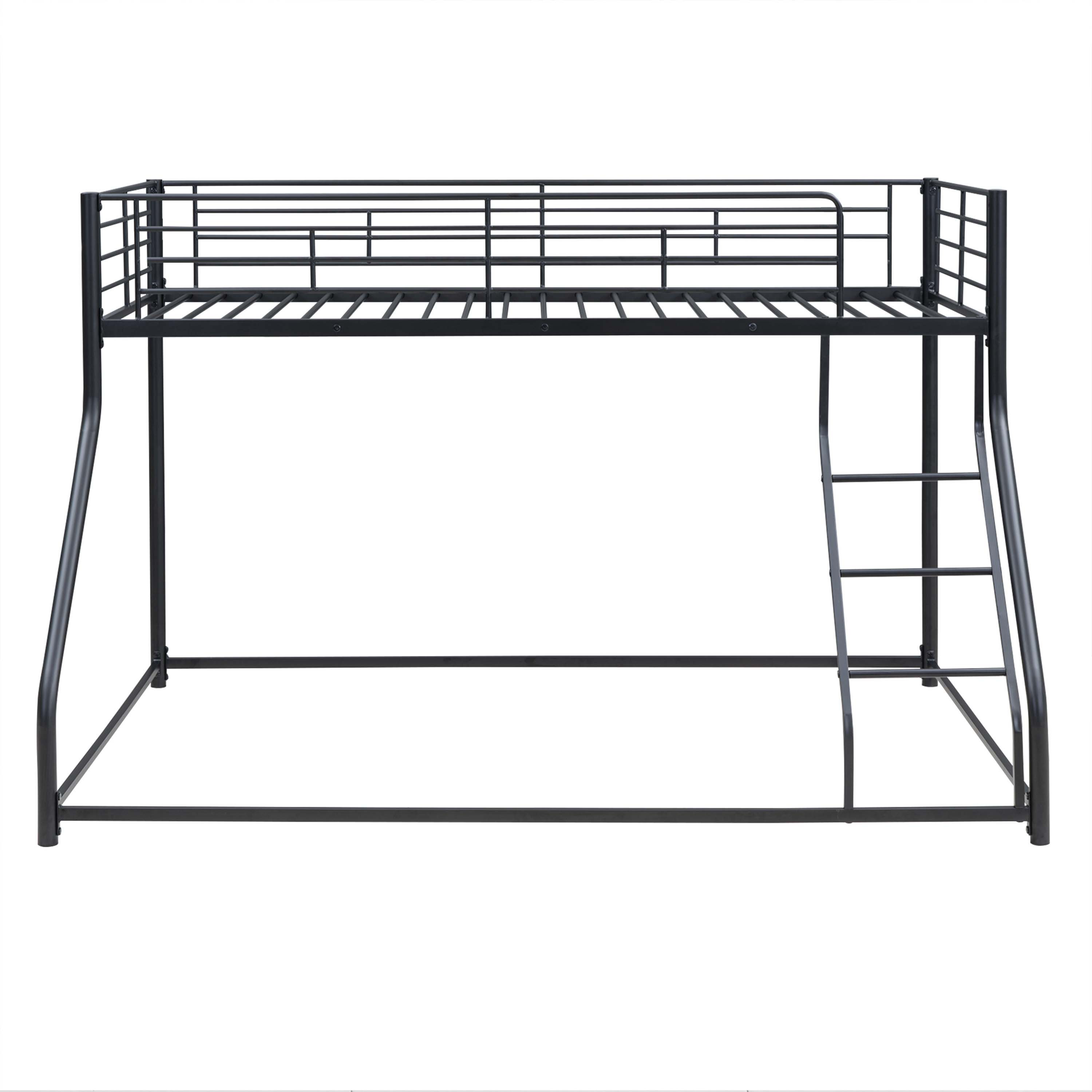 Isabelle & Max™ Metal Floor Bunk Bed, Twin XL over Queen, Black | Wayfair