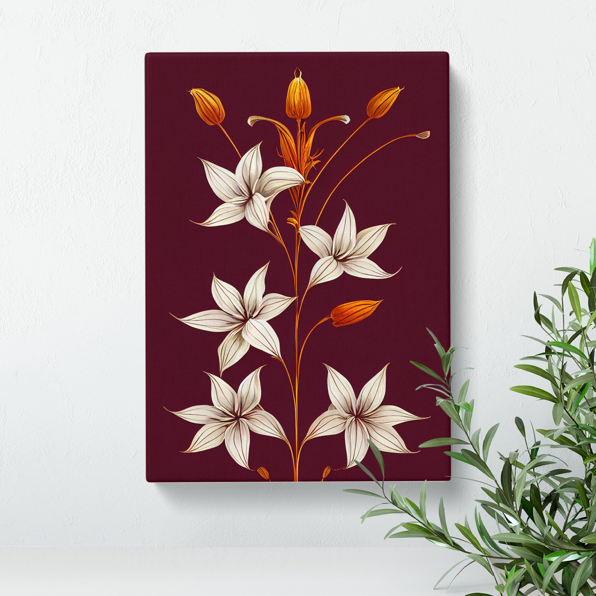 Marlow Home Co. Flawless Flowers - Wrapped Canvas Painting | Wayfair.ie